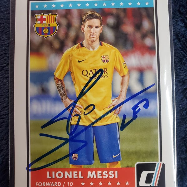 Authentic Messi Card - Etsy