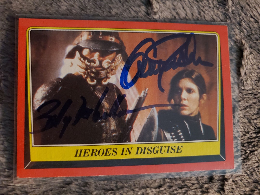 Carrie Fisher & Billy Dee Williams Authentic Hand Signed - Etsy