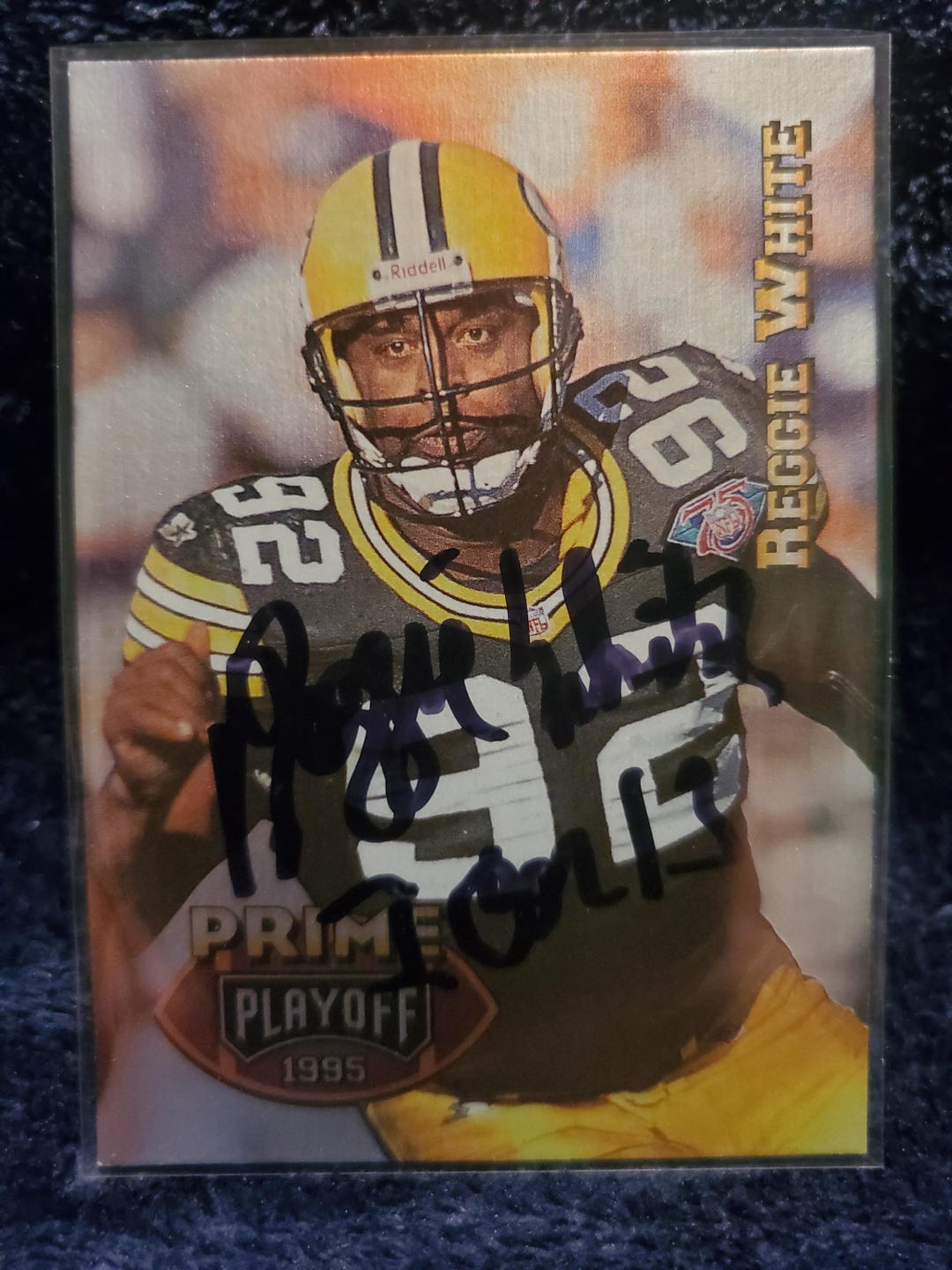 Reggie White Authentic Hand Signed Card Autographed HOF Autograph ...