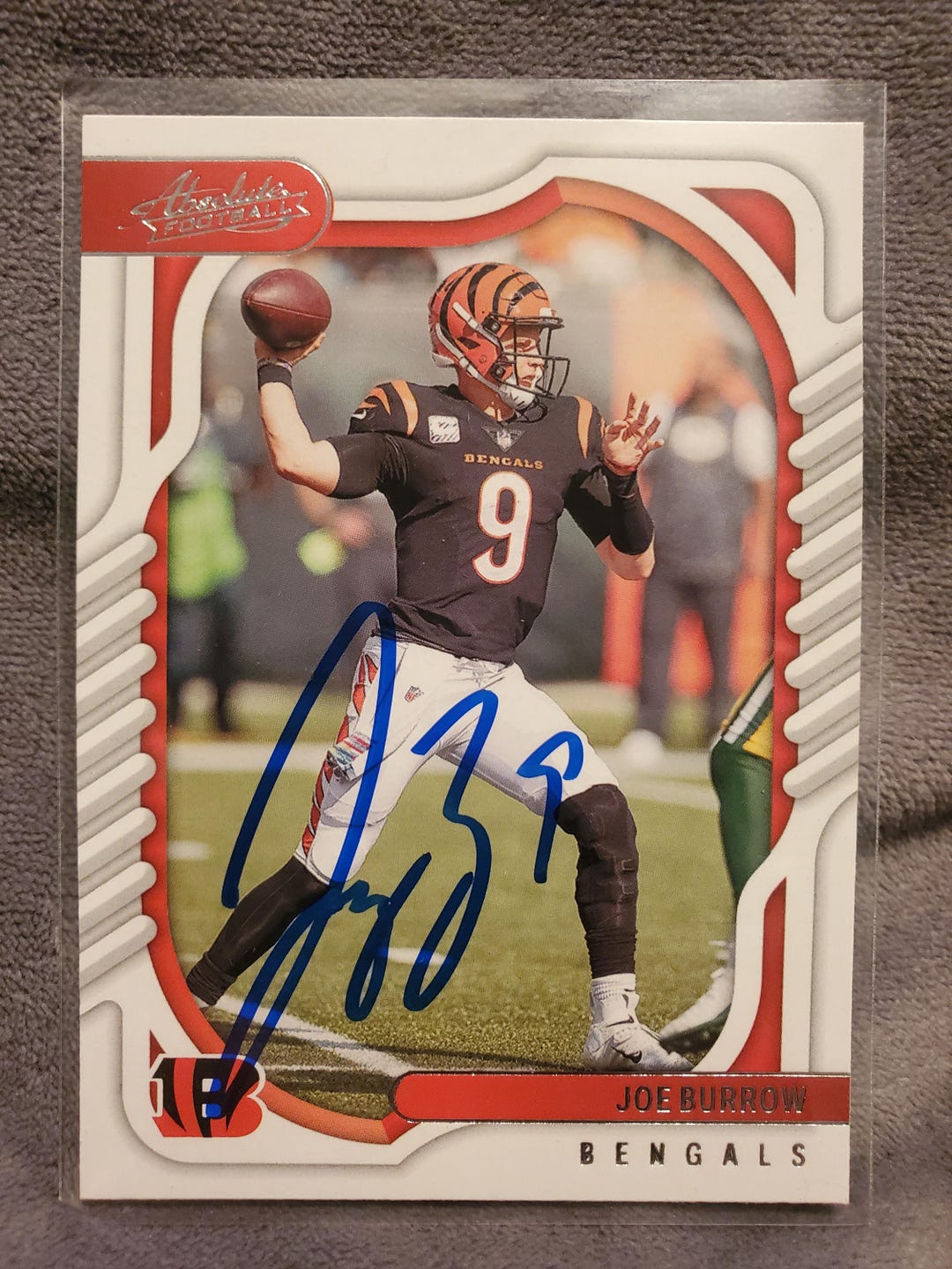 Joe Burrow Authentic Hand Signed Panini Absolute Football Card HOF ...