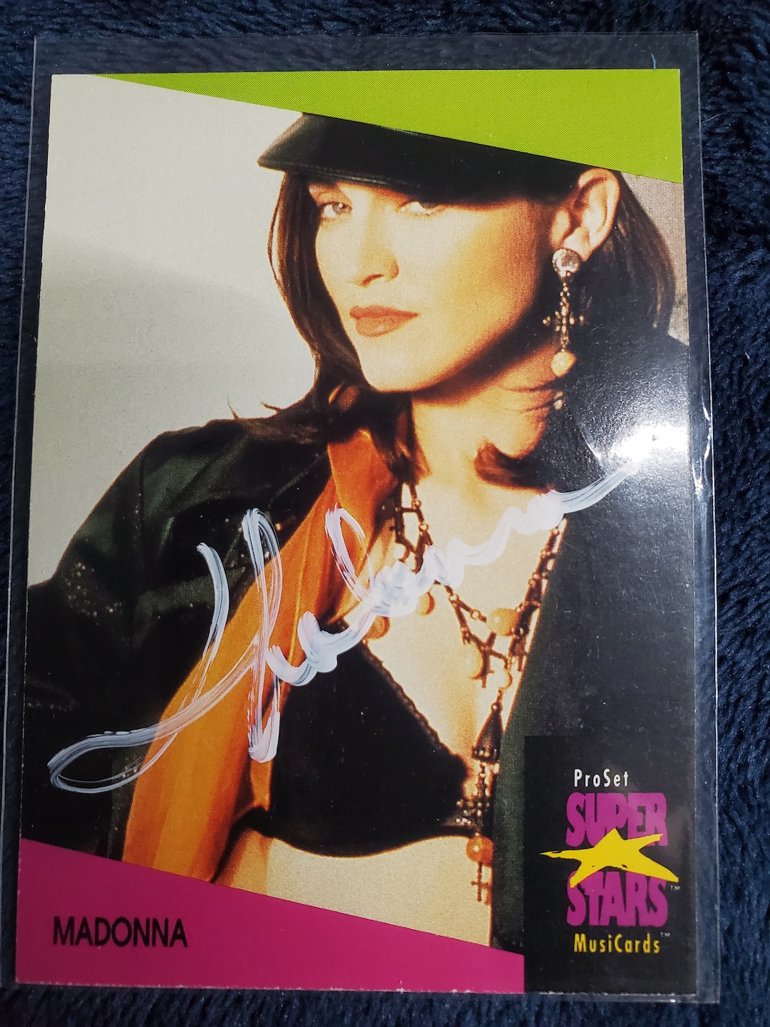 Madonna Signed 1990s Pro Set Super Stars Music Trading Card Autographed ...