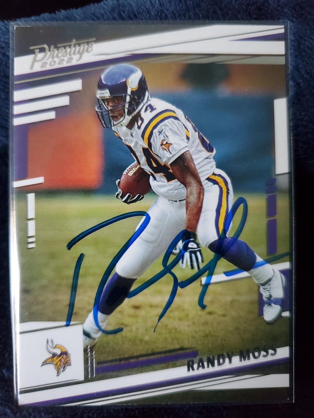 Randy Moss Authentic Hand Signed 2022 Prestige Football Card ...