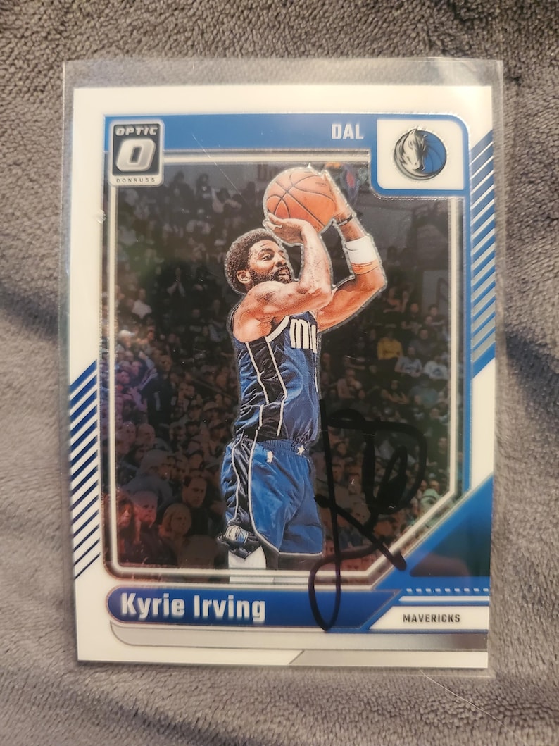 Kyrie Irving Authentic Hand Signed Panini Donruss Optic Basketball Card ...