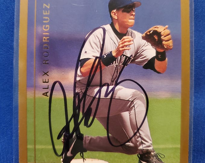 Alex Rodriguez Authentic Hand Signed 1999 Topps Card HOF Autographed ...