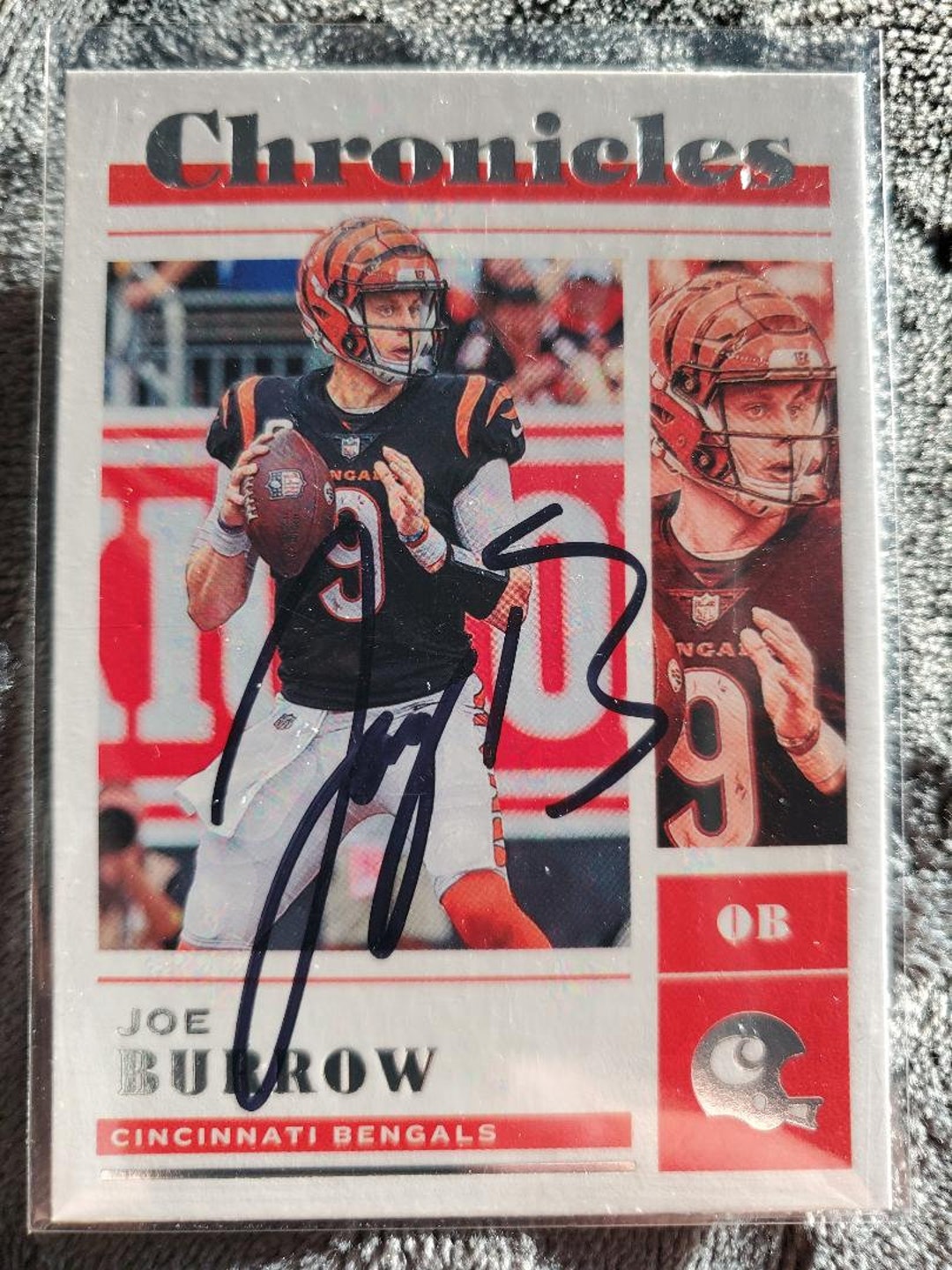 Joe Burrow Authentic Hand Signed 2022 Panini Football Card Rare HOF ...