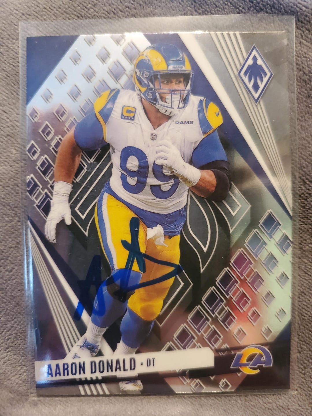 Aaron Donald Authentic Signed Panini Card Autographed Football Card ...