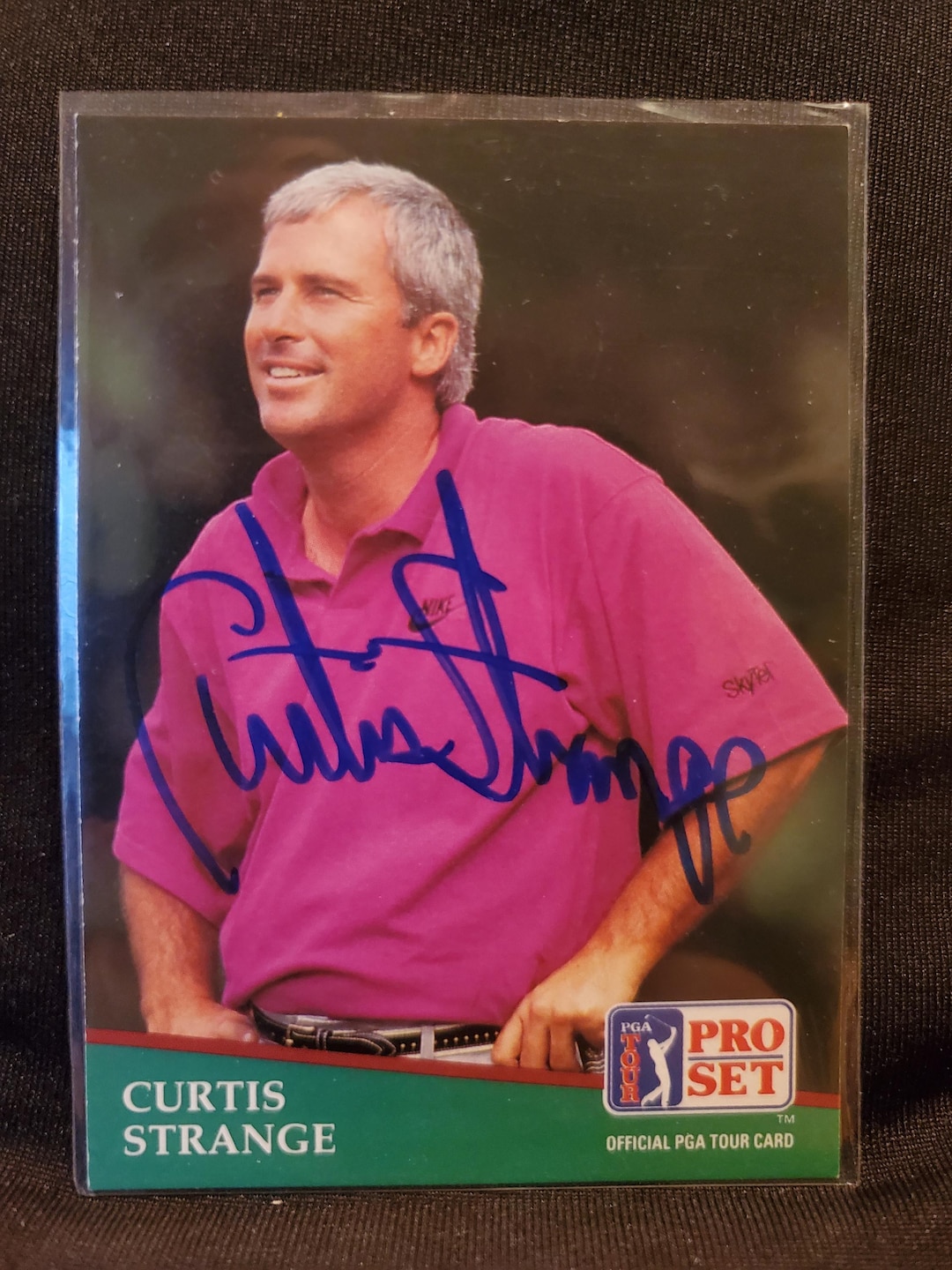Curtis Strange Authentic Hand Signed 1991 Pro Set PGA Card Golf Hall of ...