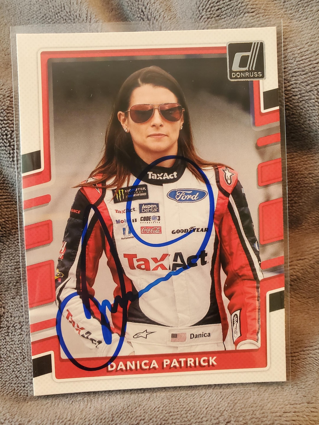 Danica Patrick Authentic Hand Signed 2018 Donruss Racing Card Future ...