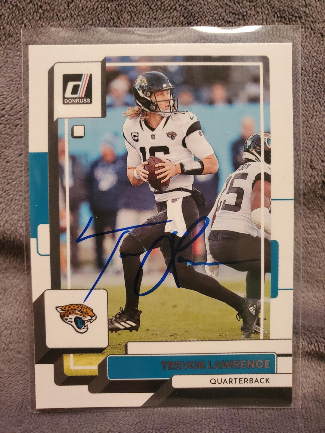 Trevor Lawrence Authentic Hand Signed 2021 Donruss Card Autographed ...