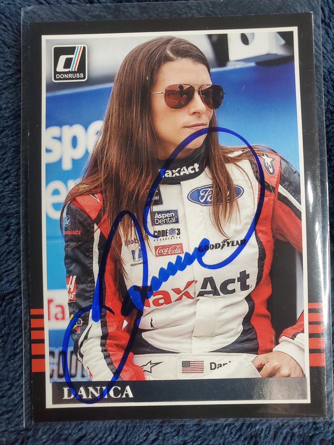 Danica Patrick Authentic Hand Signed 2018 Donruss Racing Card Future ...
