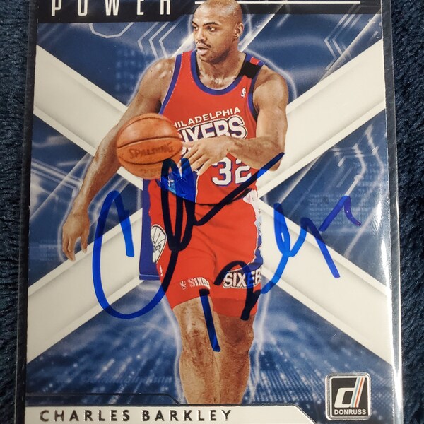 Charles Barkley Autograph Card - Etsy