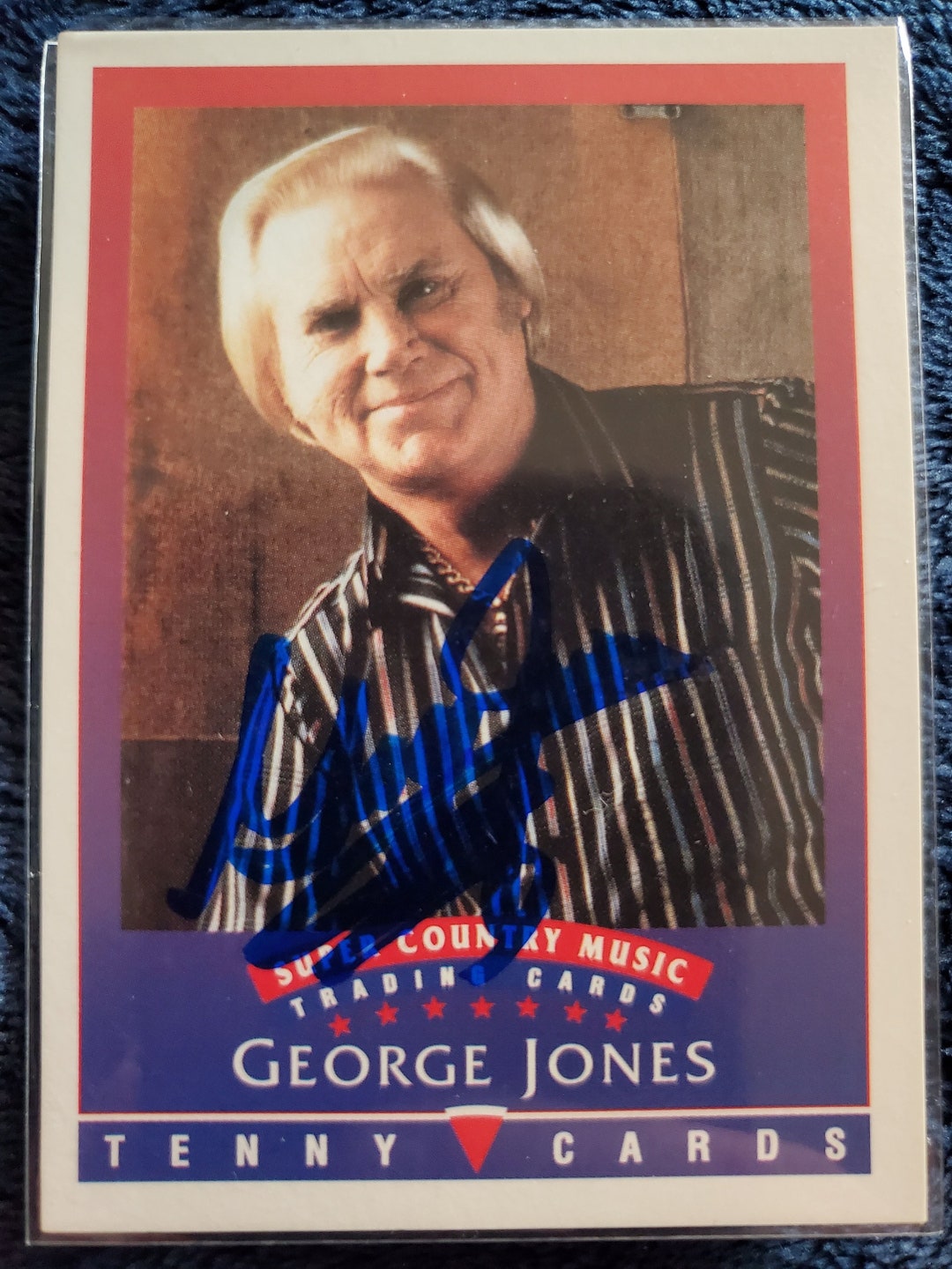 George Jones Signed 1992 Tenny Cards Super Country Music Trading Card ...