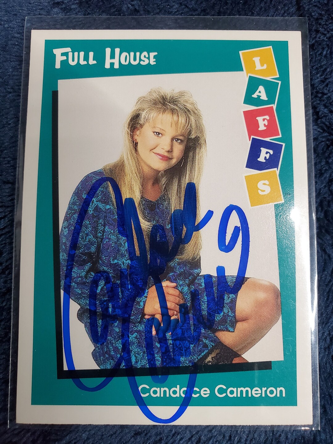Candace Cameron Bure Authentic Hand Signed 1991 Impel Laffs Full House ...