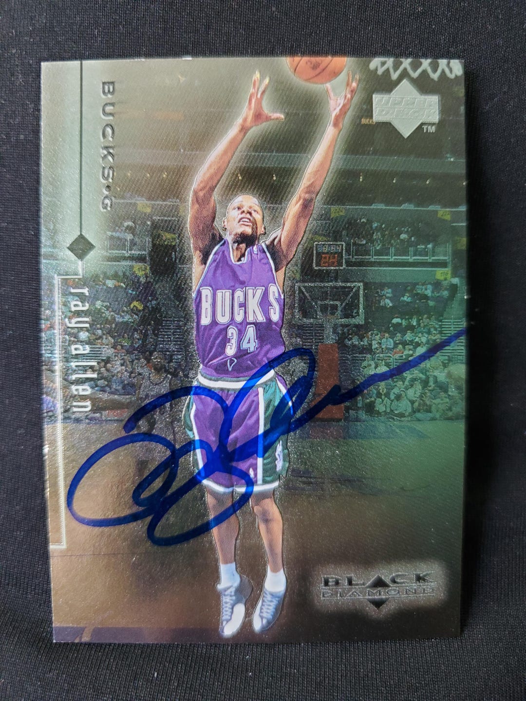 Ray Allen Authentic Hand Signed 1998 Upper Deck Basketball Card ...