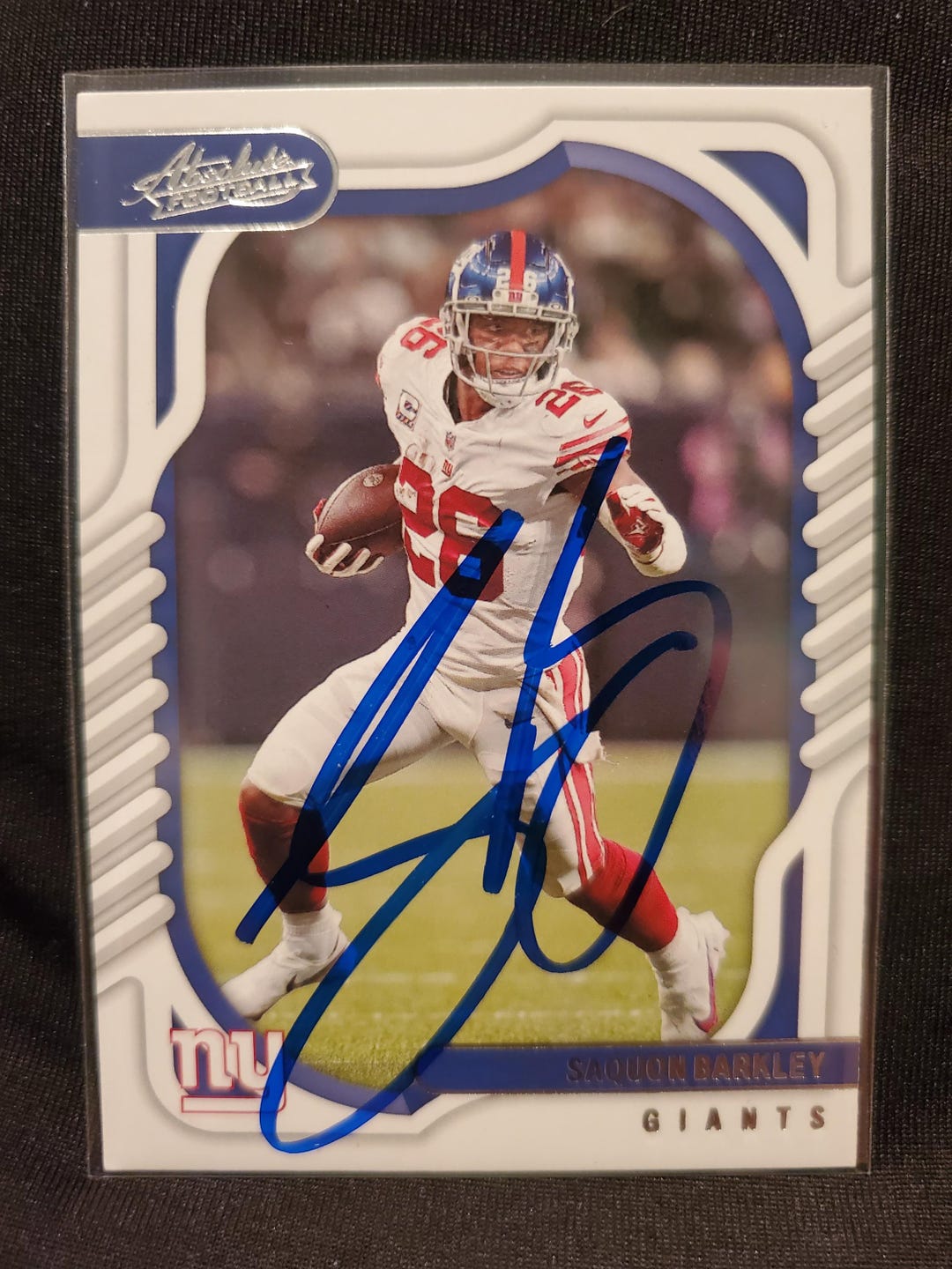 Saquon Barkley Authentic Hand Signed Panini Football Card Autographed ...