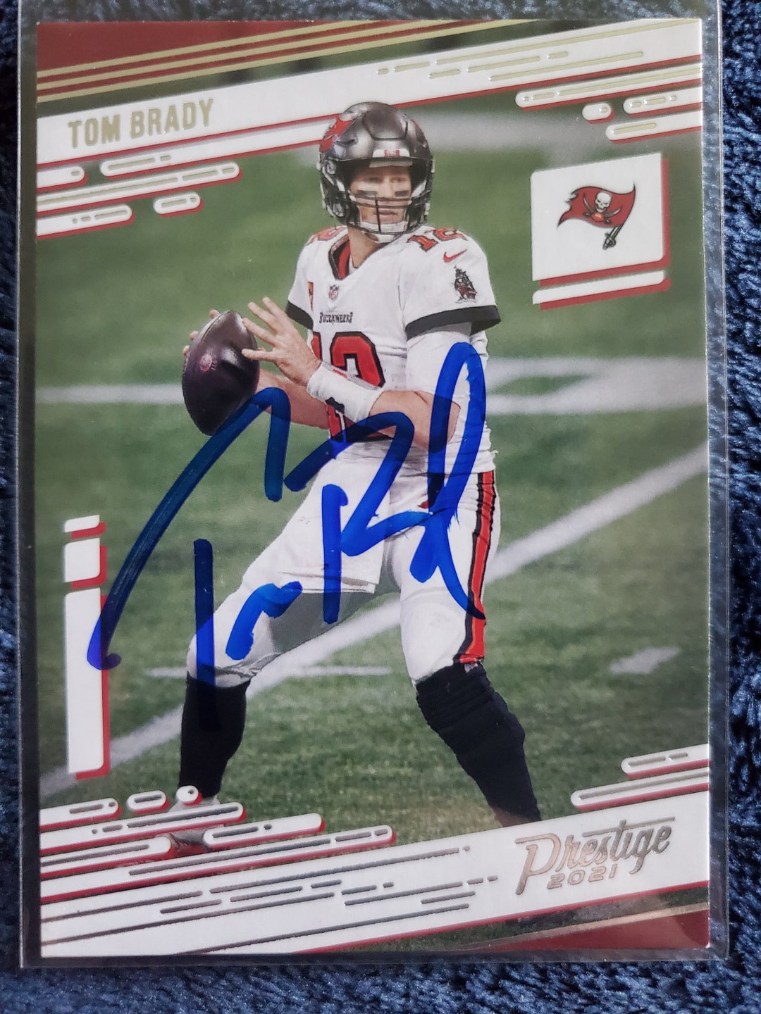 Tom Brady Authentic Hand Signed 2021 Panini Prestige Football Card ...