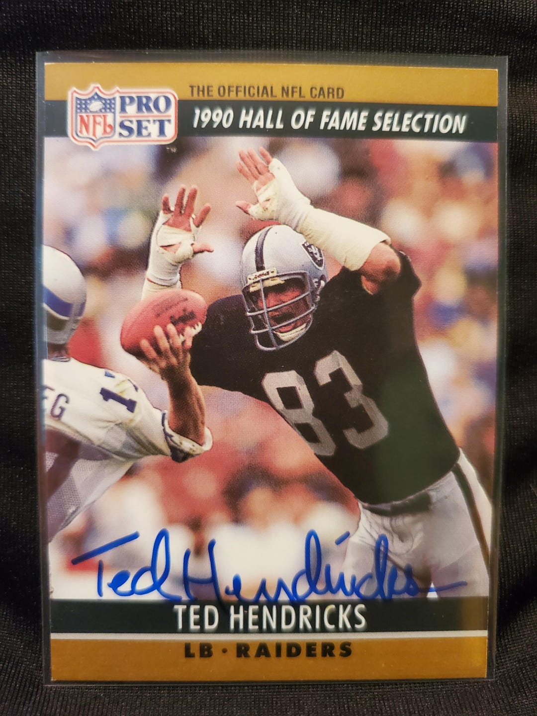 Ted Hendricks Authentic Hand Signed 1990 Pro Set Card Autographed HOF ...