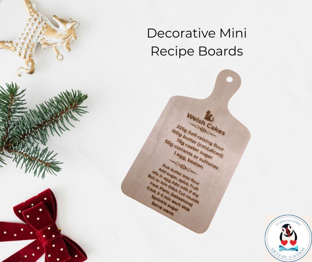Welsh Cake Recipe Mini Decorative Chopping Board - Etsy