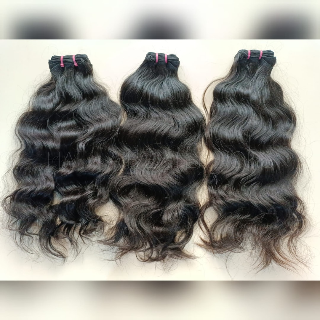 Raw Human Hair Bundle Deal Combo, Unprocessed Natural Indian Human Hair ...