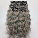 Grey Salt and Pepper Clip-in Hair Extensions Raw - Etsy