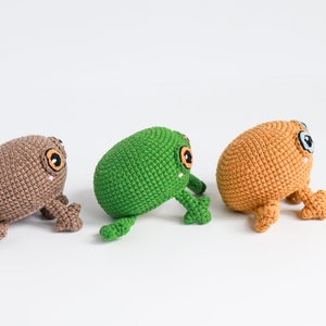 Toon Desert Rain Frog Crochet Pattern PDF – Cute Amigurumi Frog Plush ...