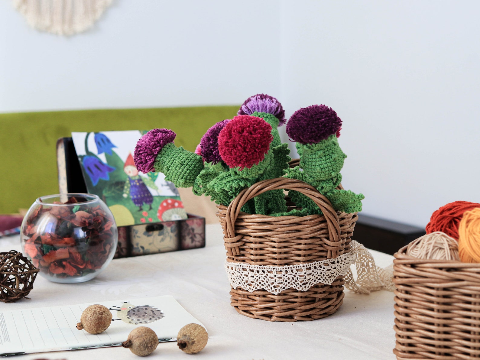 Thistle Cardo Artichoke Crochet Flower PDF Pattern - Etsy