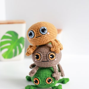 Toon Desert Rain Frog Crochet Pattern PDF – Cute Amigurumi Frog Plush ...