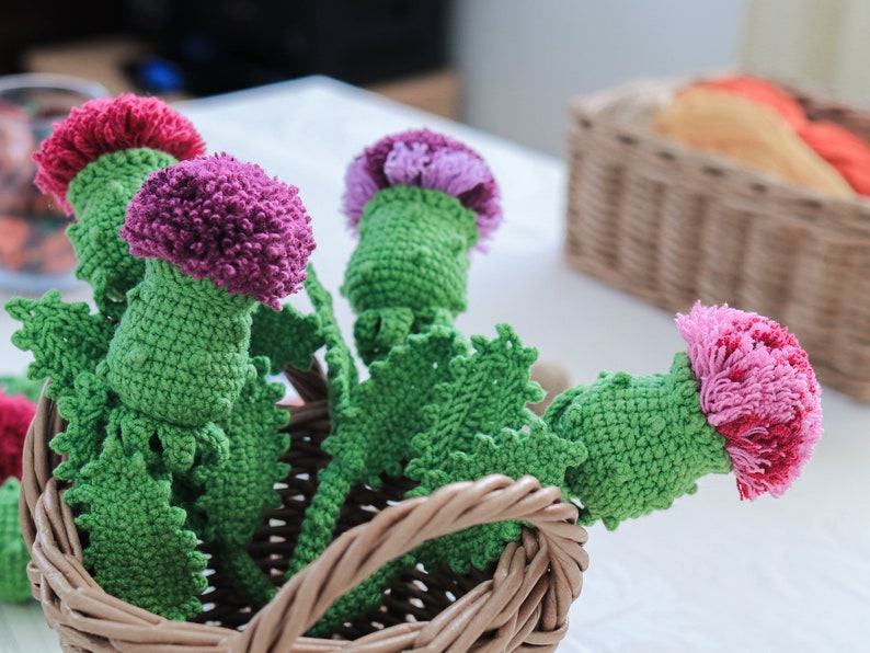 Thistle Cardo Artichoke Crochet Flower PDF Pattern - Etsy