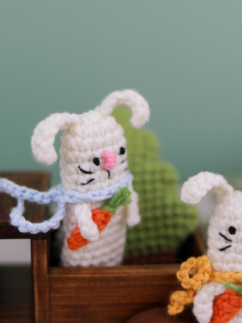 Crochet Bunny Fidget Clicker Toy Pattern PDF, Positive Pocket Friend ...