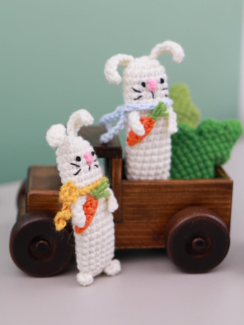 Crochet Bunny Fidget Clicker Toy Pattern PDF, Positive Pocket Friend ...