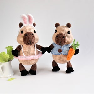 Cute Capybara Crochet Pattern, Funny Capybara Amigurumi Pattern, Little ...