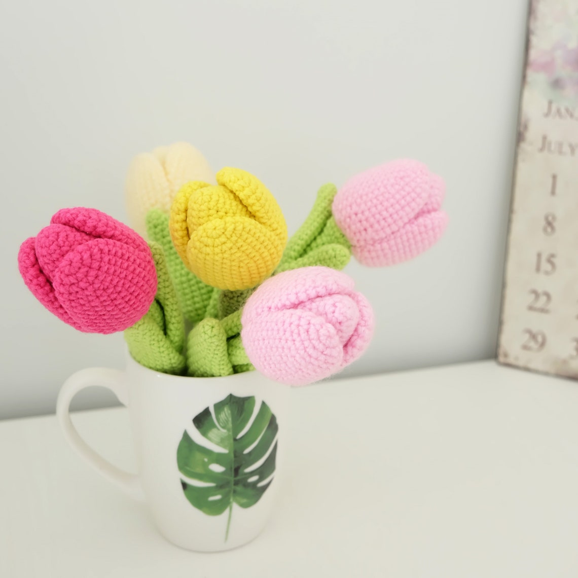 Crochet Pattern Tulip Amigurumi Flower PDF Tutorial - Etsy