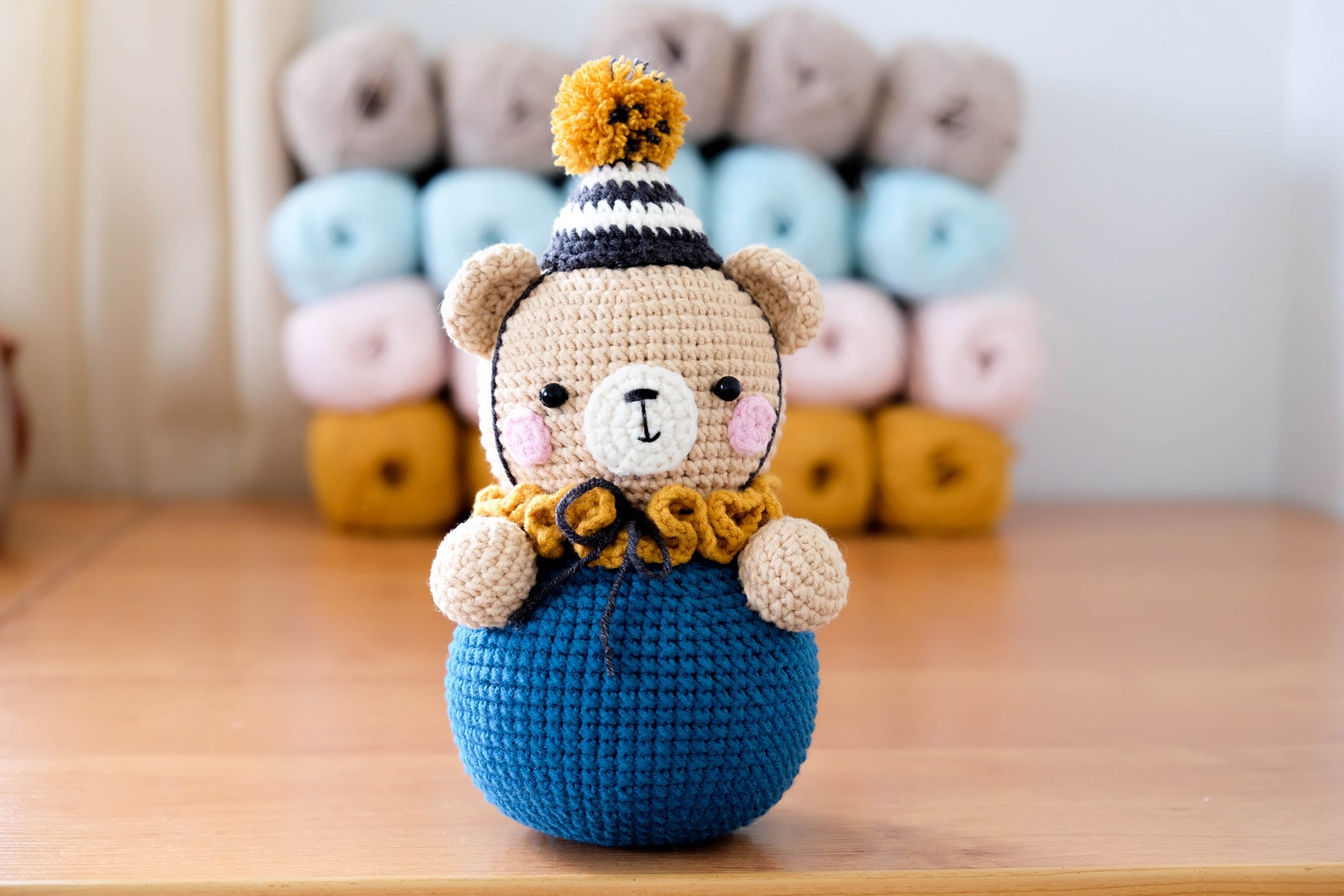 PATTERN Roly-poly Teddy Bear Amigurumi Crochet Toy - Etsy