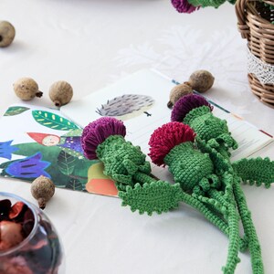 Thistle Cardo Artichoke Crochet Flower PDF Pattern - Etsy