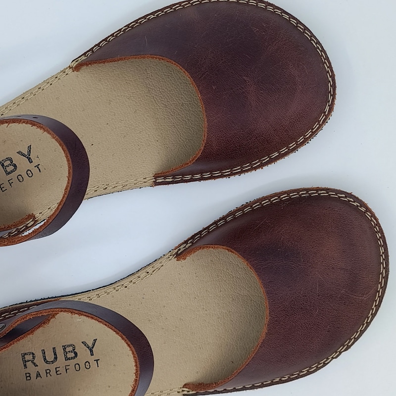 Brown Minimalist Sandals - Etsy