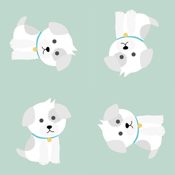 Cute Puppy DOG Seamless Digital Design Pattern PNG JPG - Etsy