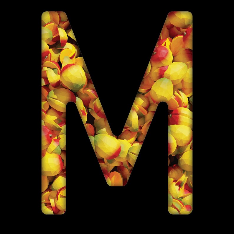 Mango Background High-res PNG 3D Low-poly 4k Background - Etsy