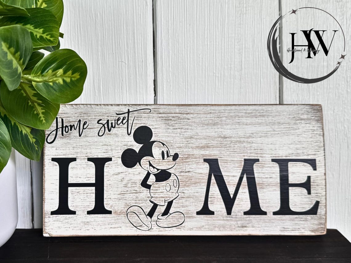 Home Sweet Home Sign/magical Mouse Home Sweet Home Wooden Sign/wooden ...
