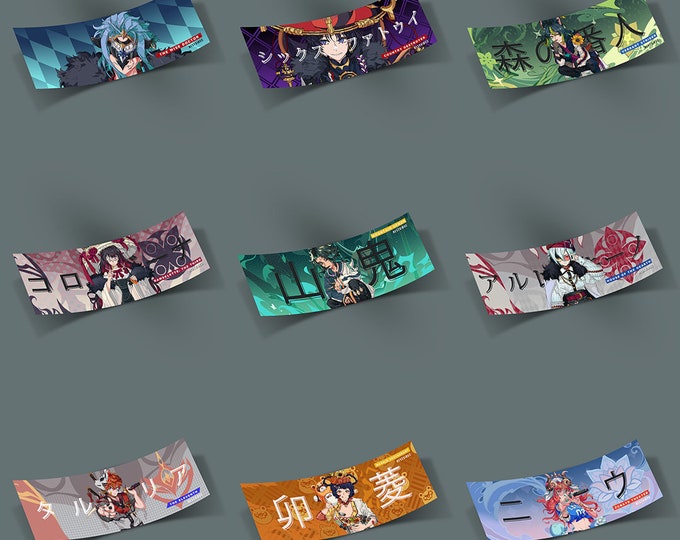 Genshin Impact Stylized Vinyl Sticker Group 2 - Etsy
