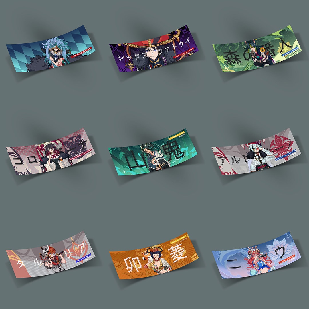 Genshin Impact Stylized Vinyl Sticker Group 2 - Etsy Canada