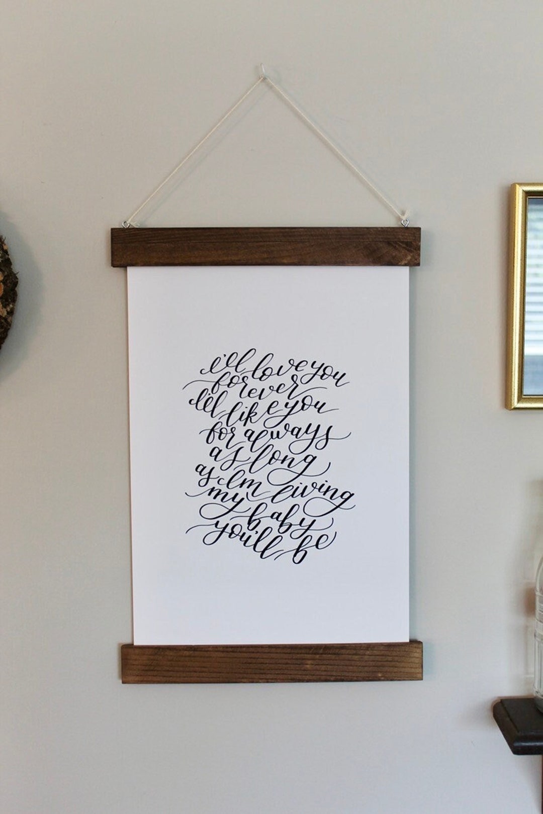 Love You Forever Poster - 11x17 Hand-lettered Poster PHYSICAL PRINT - Etsy