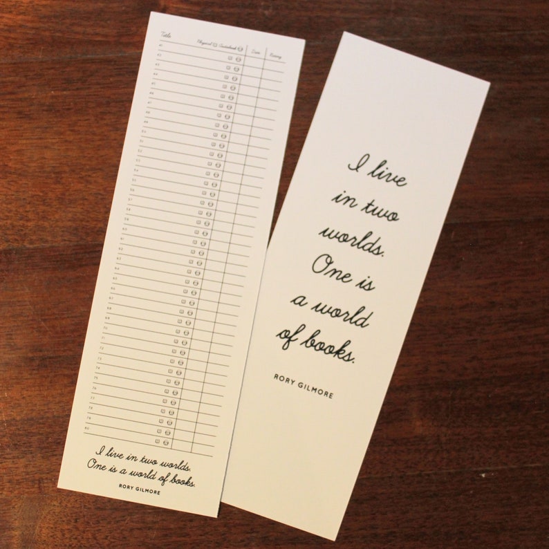 DIGITAL DOWNLOAD Printable Reading Log Bookmark Track Your - Etsy