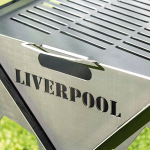 Fire Pit and BBQ Grill - Football Team, Personalisation - Large Size ...