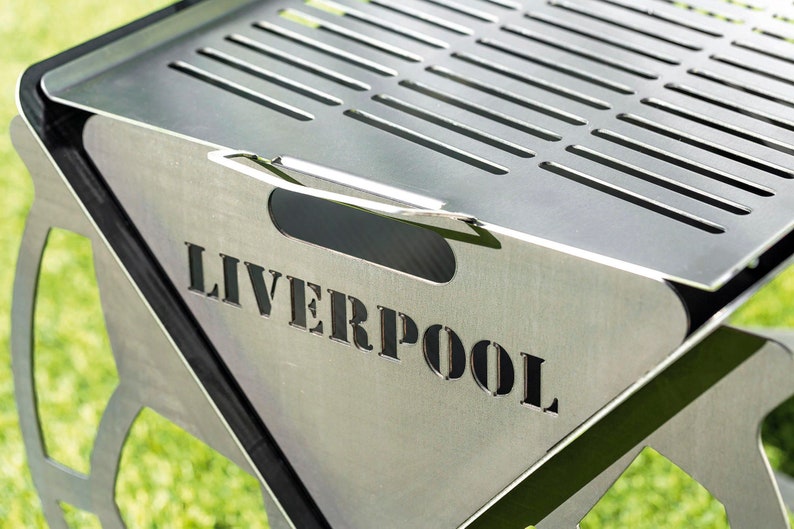 Fire Pit and BBQ Grill - Football Team, Personalisation - Large Size ...