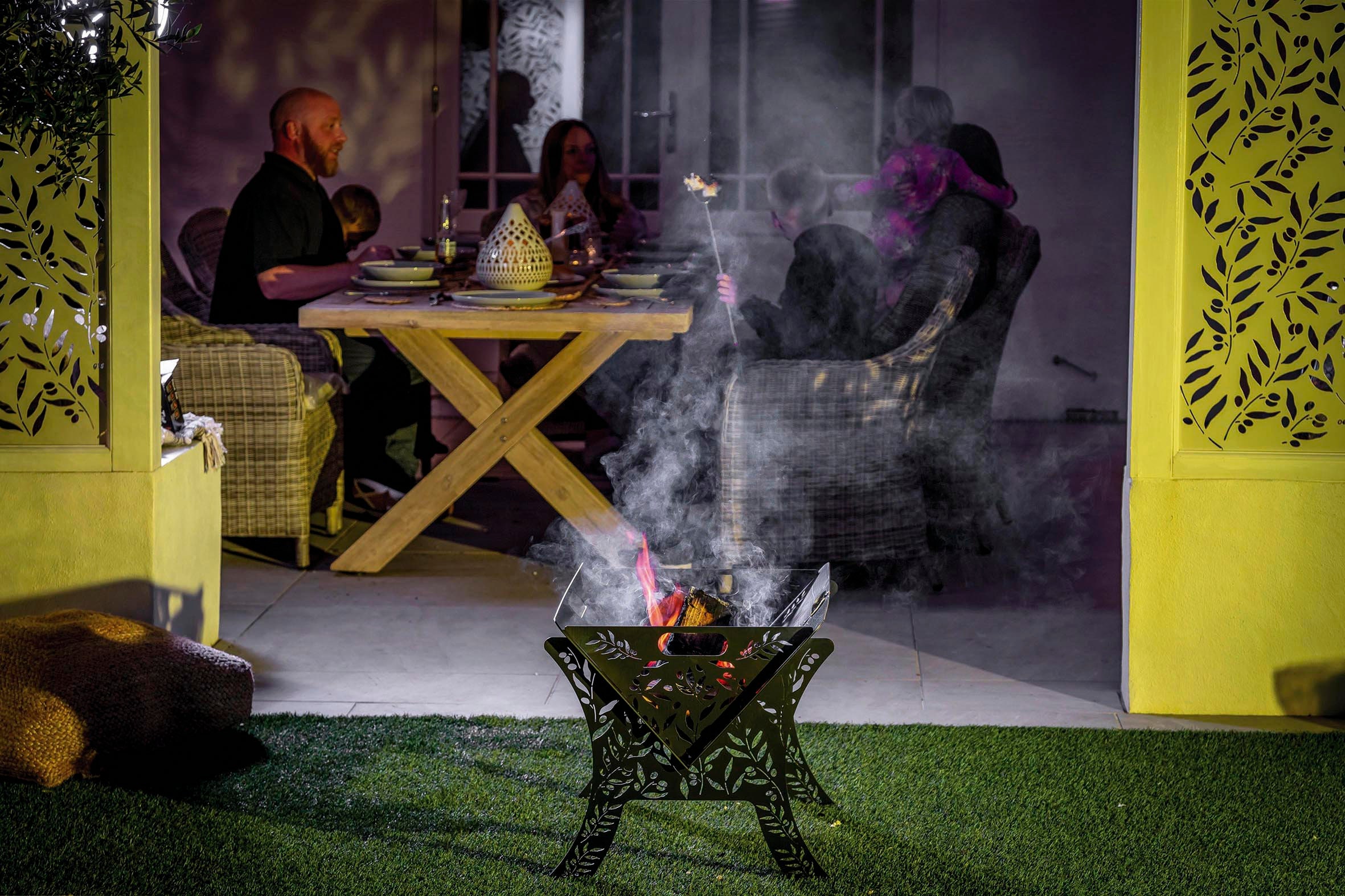 Compact Fire Pit and BBQ Grill Collapsible and Portable for - Etsy