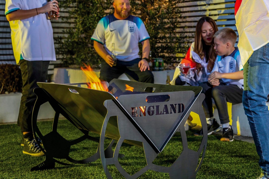 Fire Pit and BBQ Grill - Football Team, Personalisation - Large Size ...
