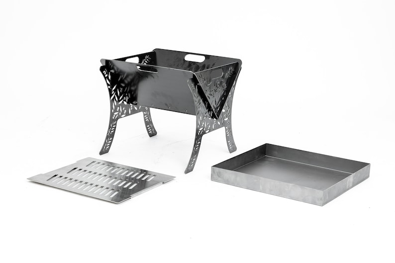 Compact Fire Pit and BBQ Grill Collapsible and Portable for - Etsy
