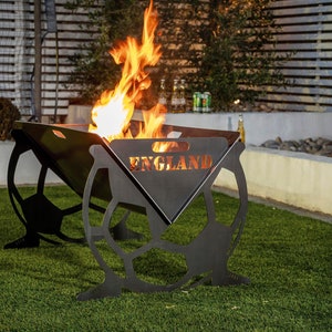 Fire Pit and BBQ Grill - Football Team, Personalisation - Large Size ...