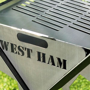 Fire Pit and BBQ Grill - Football Team, Personalisation - Medium Size ...