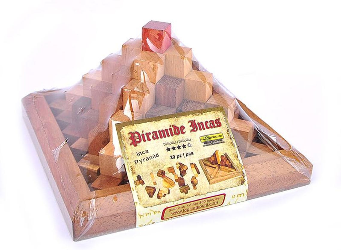 Incas Pyramid - 3D Brain Teaser in Fine Wood - Difficulty 5/6 ...